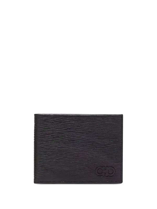 FERRAGAMO Gancini-detail Wallet - Black