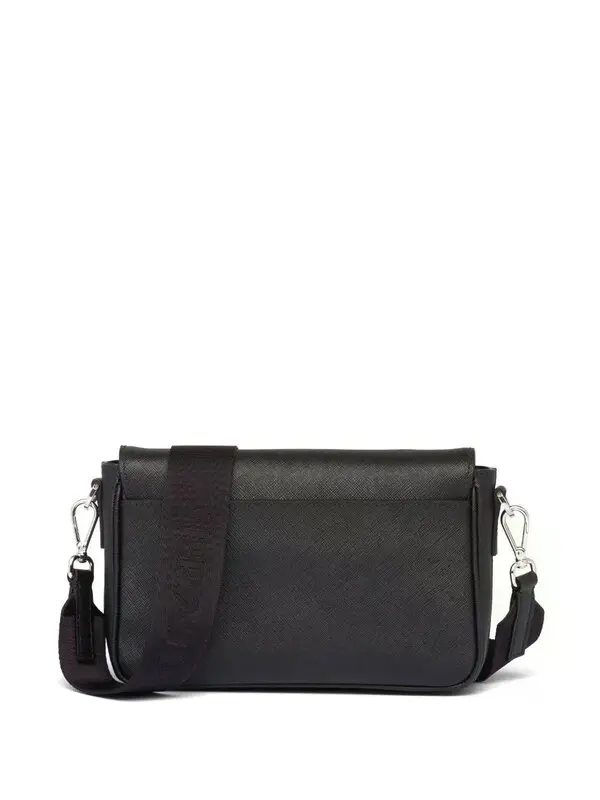 Prada Saffiano Leather Shoulder Bag With Removable Pouch