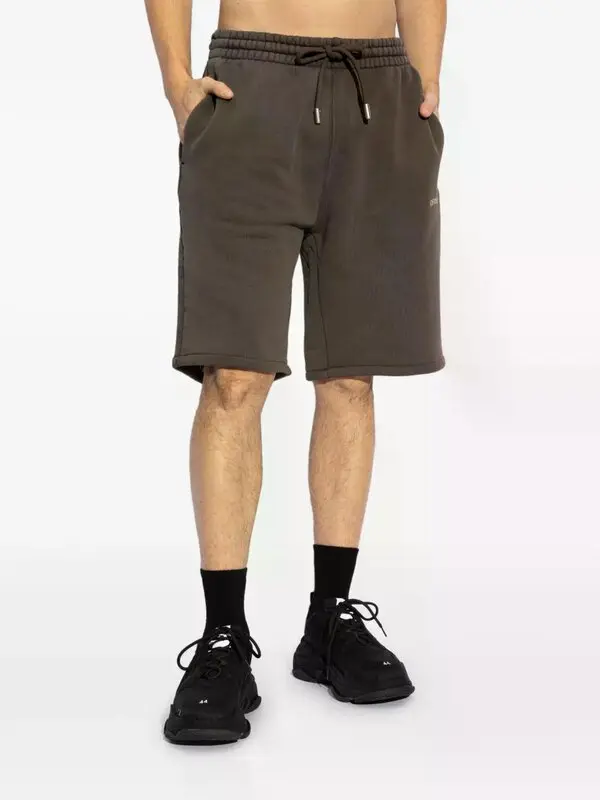 Off-White Arrow-print Cotton Track Shorts