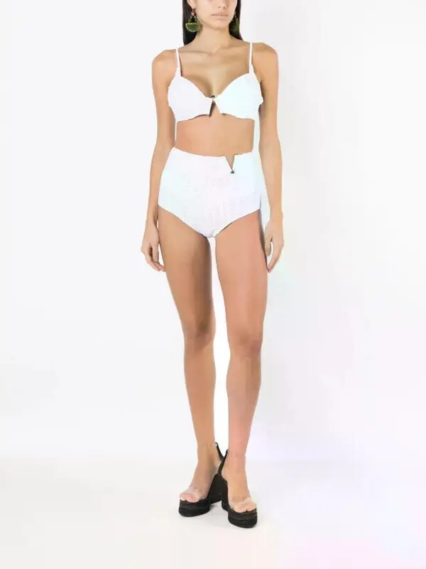 AMIR SLAMA Open-knit Underwire Bikini Set
