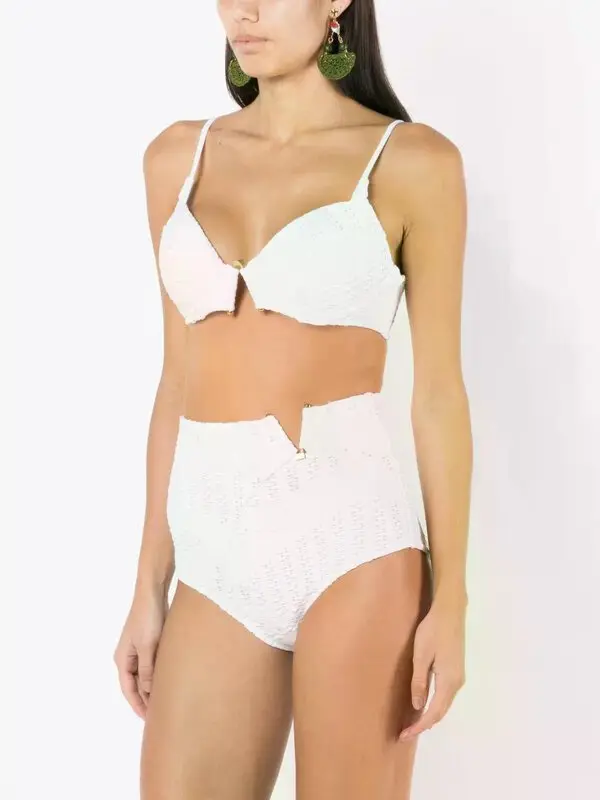AMIR SLAMA Open-knit Underwire Bikini Set
