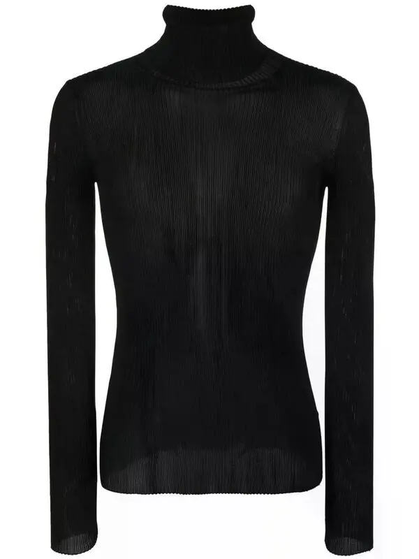 Off-White Helvet Fine-knit Ribbed Jumper