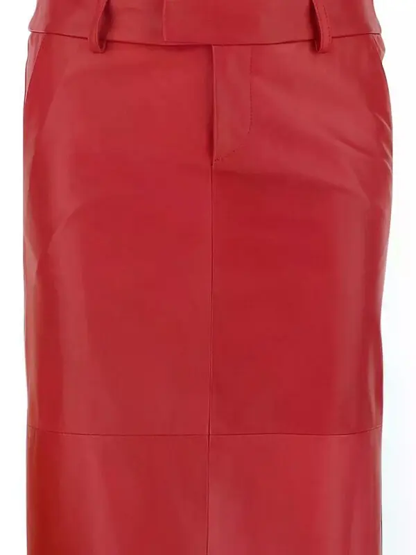 ARMARIUM Leather Column Skirt