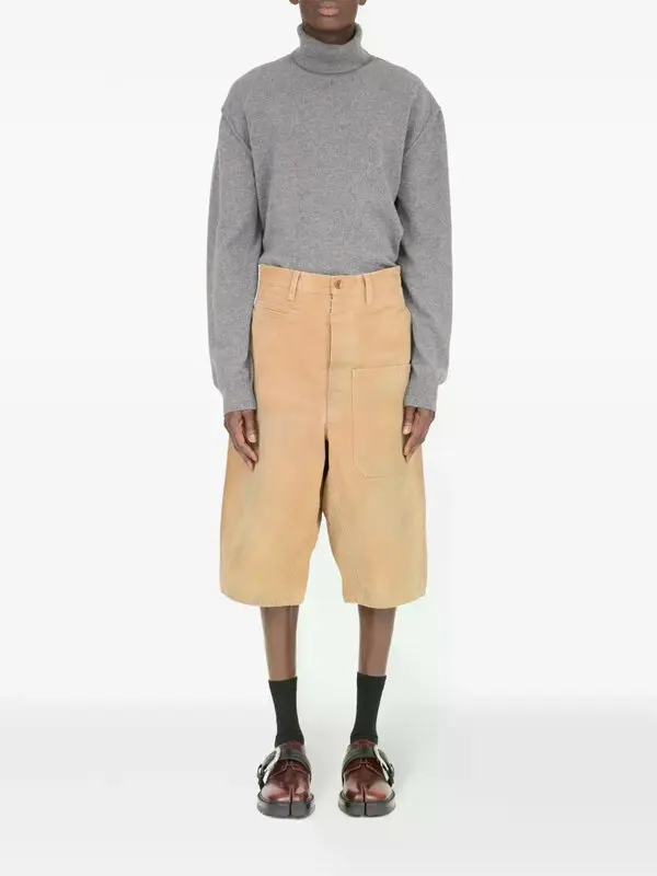 MAISON MARGIELA High-waisted Cotton Shorts
