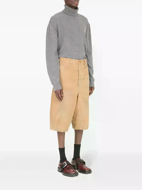 MAISON MARGIELA High-waisted Cotton Shorts