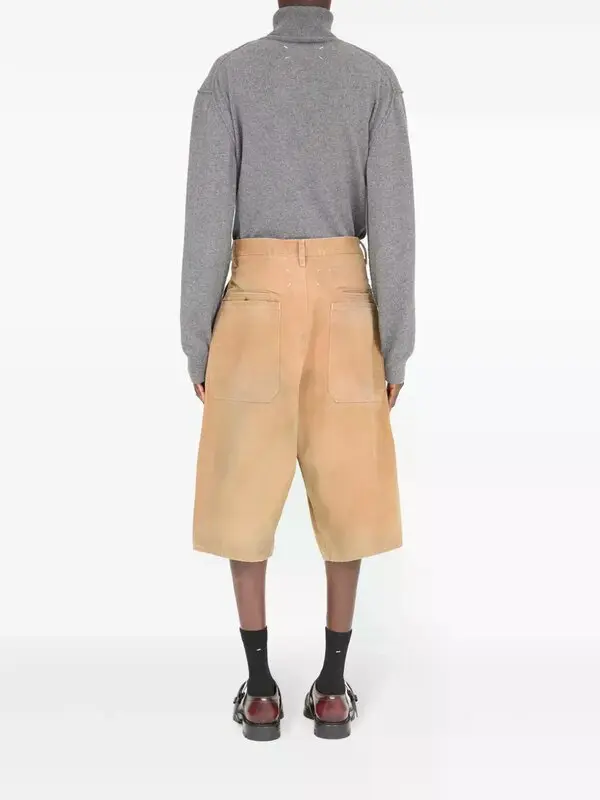 MAISON MARGIELA High-waisted Cotton Shorts