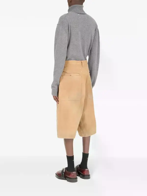 MAISON MARGIELA High-waisted Cotton Shorts