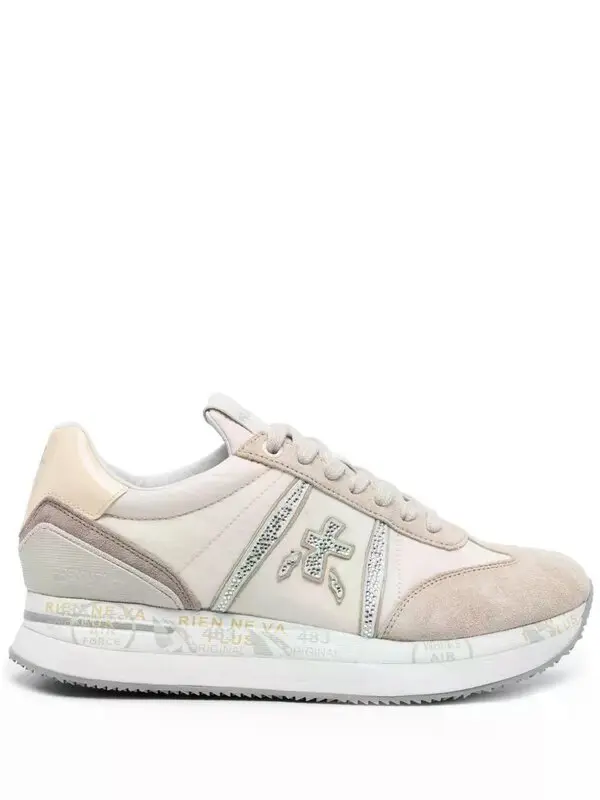 Premiata Conny Rhinestone-embellished Sneakers