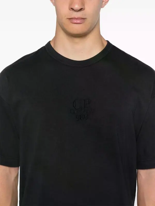 C.P. COMPANY Logo-embroidered T-shirt