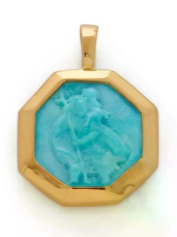 Monica Vinader St Christopher Pendant - Gold