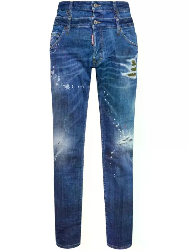Dsquared2 Logo-tag Jeans - Blue
