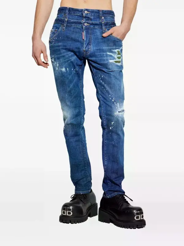 Dsquared2 Logo-tag Jeans - Blue
