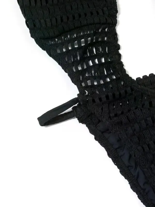 AMIR SLAMA Open-knit Cut-out One-piece