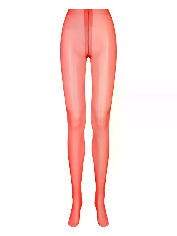 MAISON CLOSE Stretch Voile Tights - Red