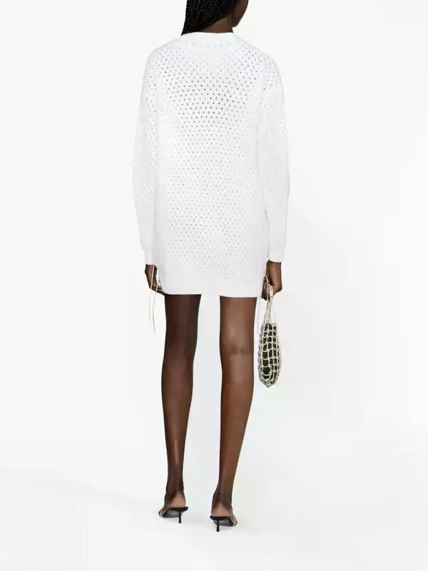 Giuseppe Di Morabito Decorative-stitches Knitted Minidress