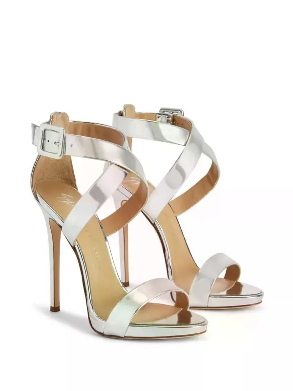 GIUSEPPE ZANOTTI 120mm Bellis Leather Sandals