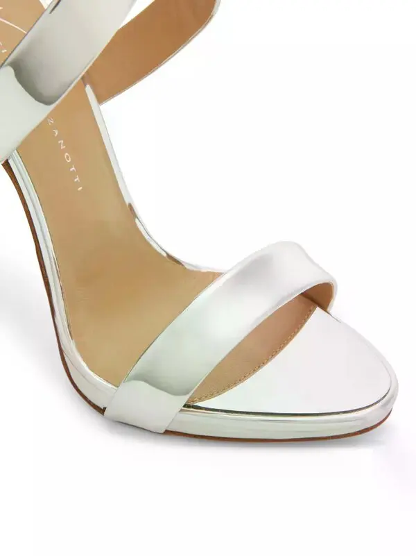 GIUSEPPE ZANOTTI 120mm Bellis Leather Sandals