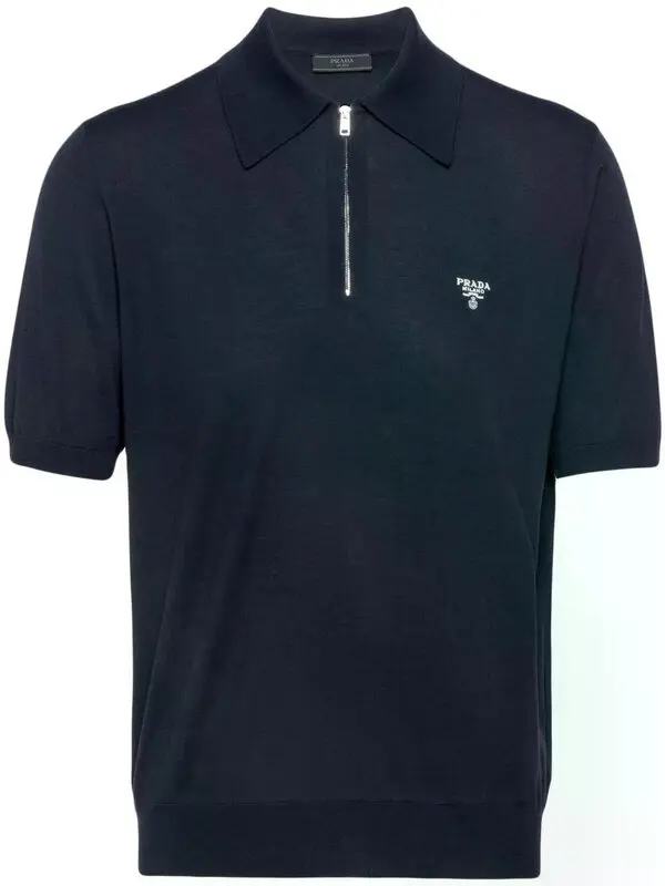 Prada Half-zip Wool Polo Shirt
