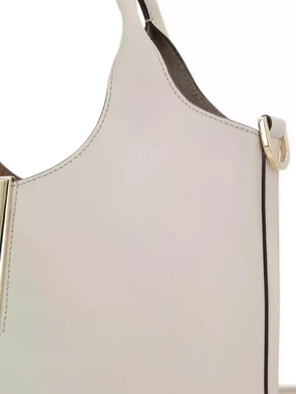 TOD'S Mini Leather Tote Bag - Neutrals