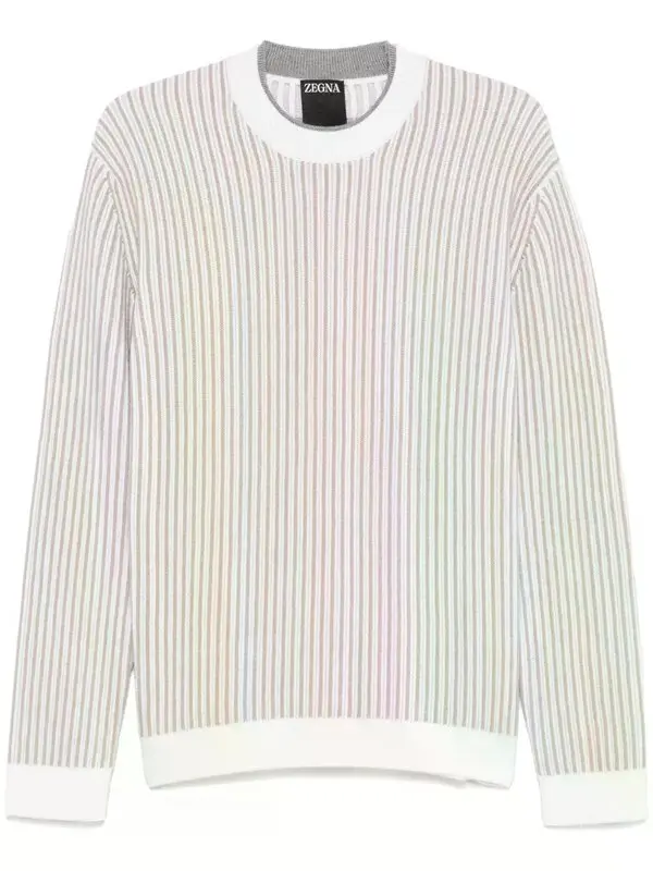 Zegna Striped Wool Sweater