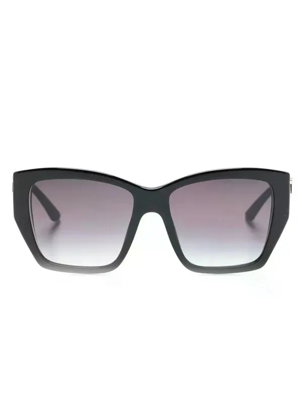 BVLGARI Gradient Square Frame Sunglasses - Black