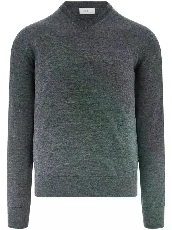 FERRAGAMO V-neck Wool Sweater