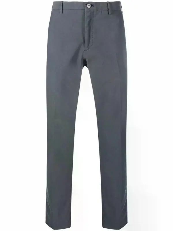 Incotex Straight-leg Cotton Trousers - Blue