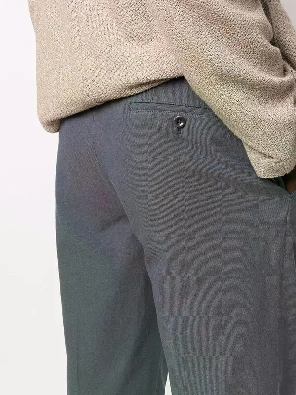 Incotex Straight-leg Cotton Trousers - Blue