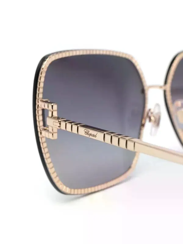 Chopard Square-frame Tinted Sunglasses