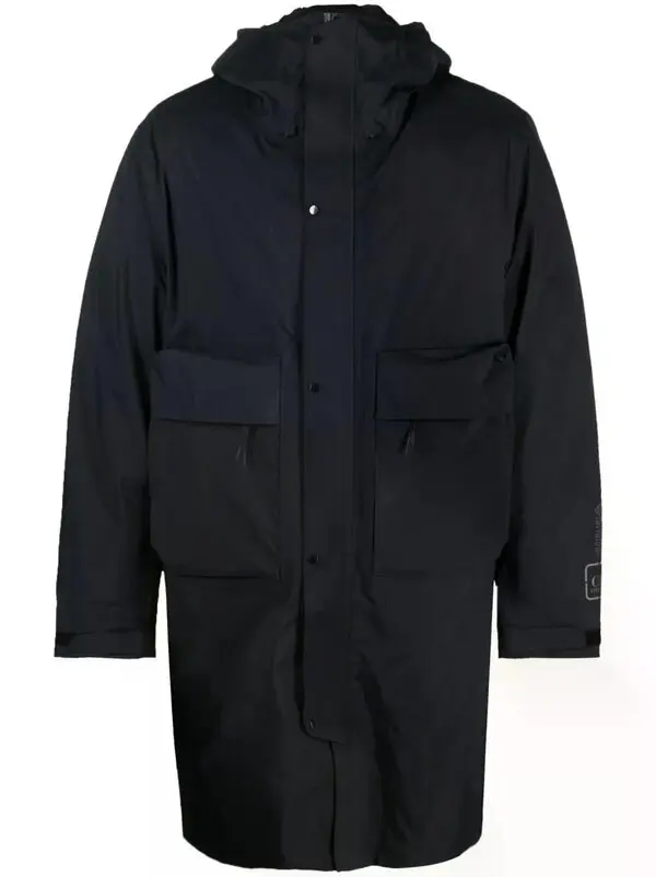 C.P. COMPANY Layered Logo-print Coat