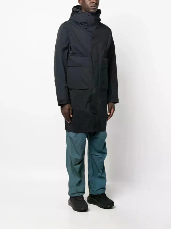 C.P. COMPANY Layered Logo-print Coat