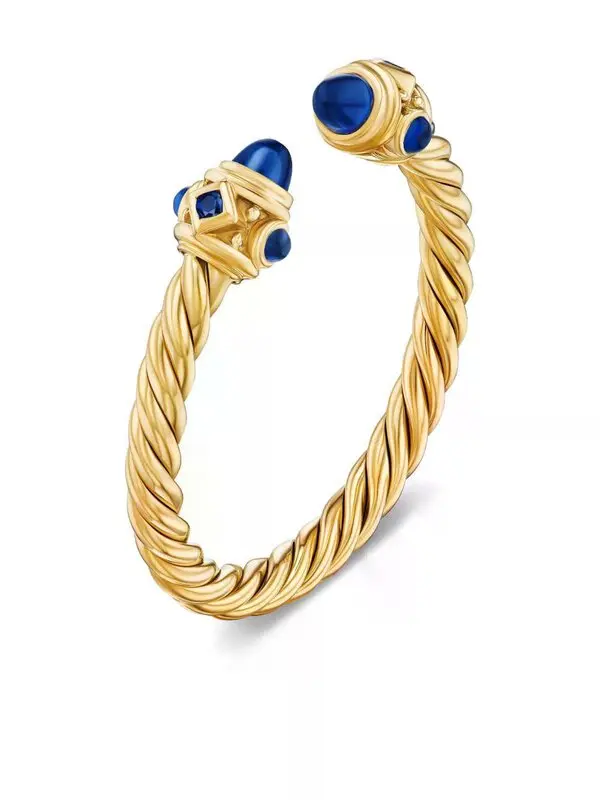 David Yurman 18kt Yellow Renaissance Sapphire Ring