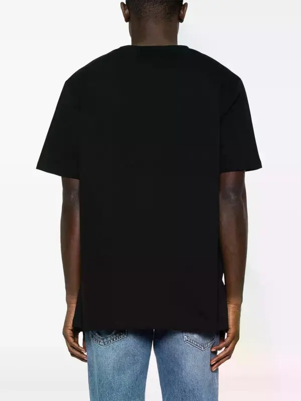 Balmain Flocked-logo T-shirt