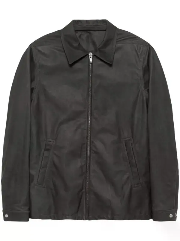 Rick Owens Brad Leather Jacket - Grey