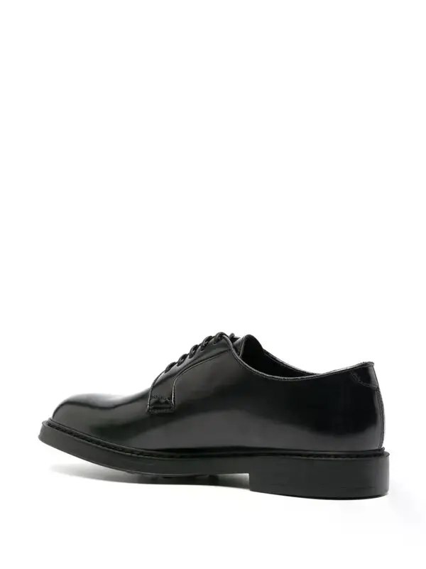 DOUCAL'S Leather Lace-up Derby Shoes - Black