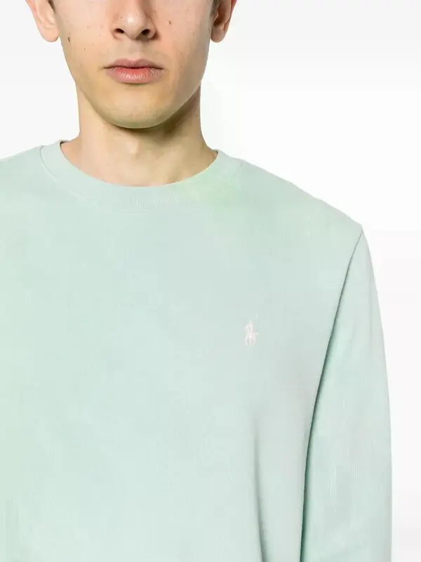 Polo Ralph Lauren Polo-pony Motif Cotton Sweatshirt - Green