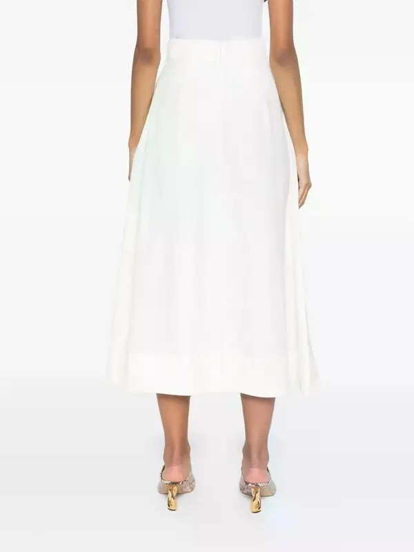 P.a.r.o.s.h Pleated A-line Midi Skirt