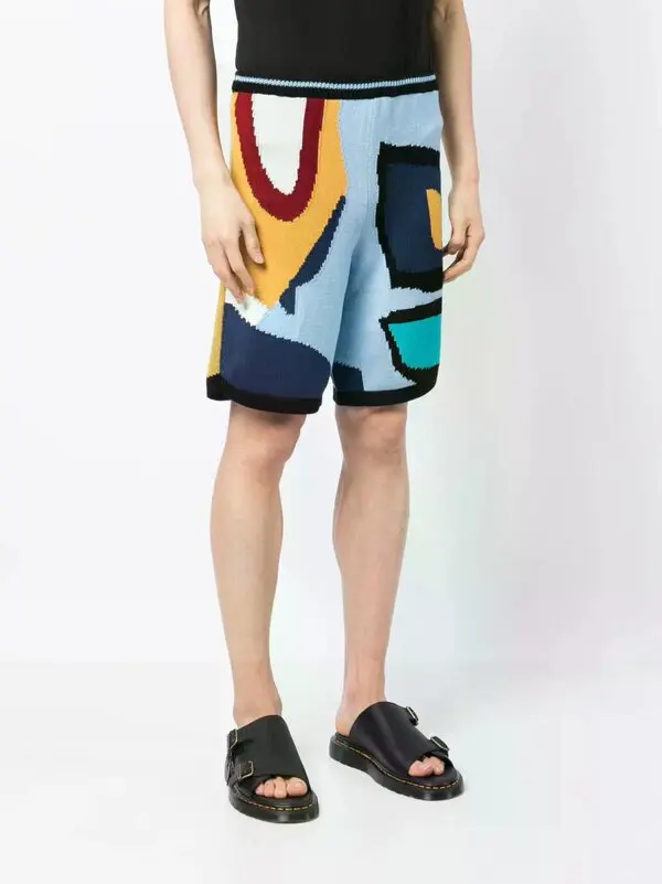 BETHANY WILLIAMS Abstract-print Knitted Shorts