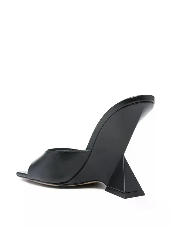 Attico Cheope Heeled Sandals - Black