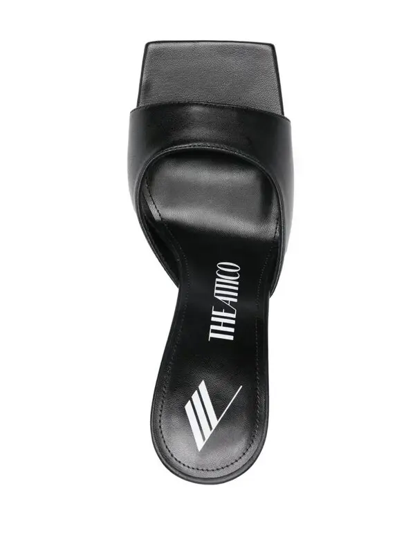Attico Cheope Heeled Sandals - Black