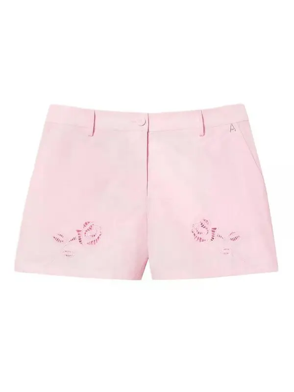 TWINSET Floral-embroidered Shorts