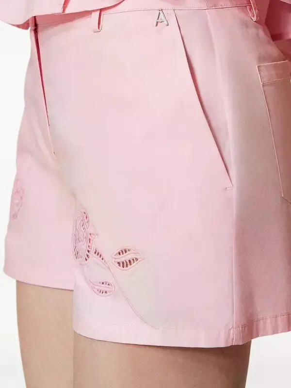 TWINSET Floral-embroidered Shorts