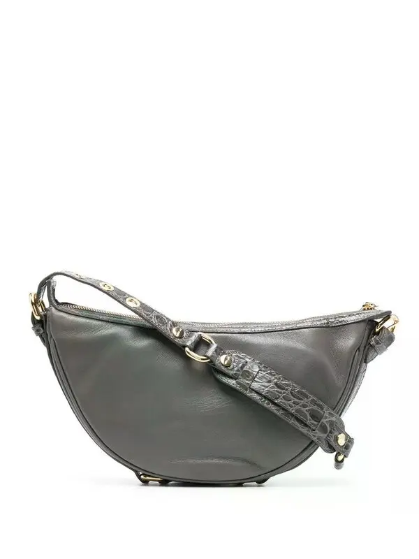 By Far Zip-up Curved Shoulder Bag