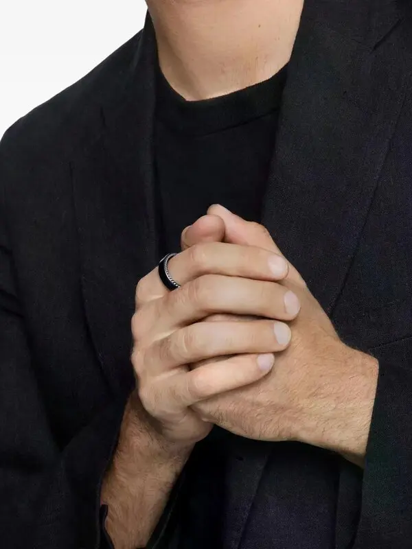 David Yurman Streamline Band Ring - Black