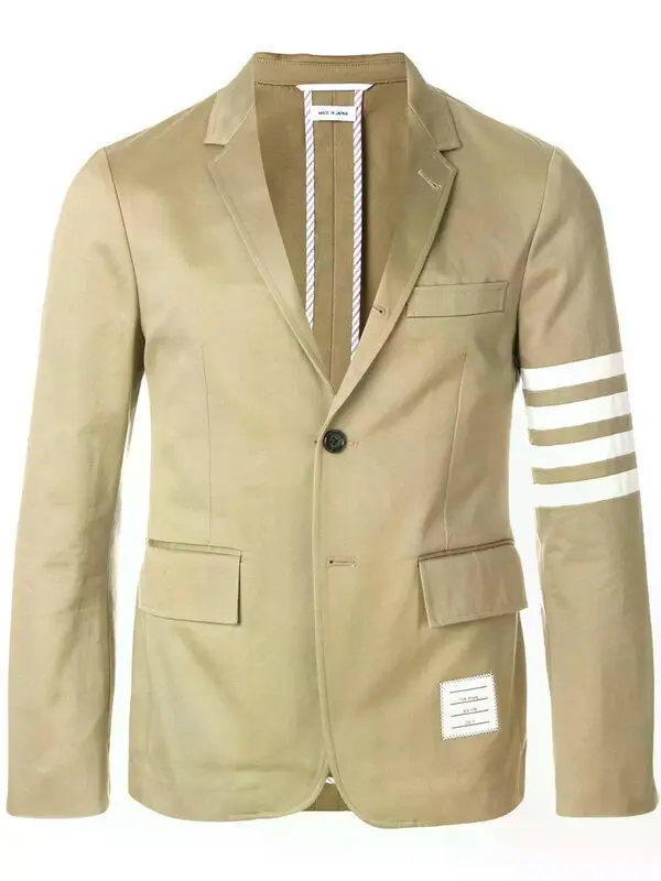 Thom Browne 4-bar Unconstructed Sport Coat - Neutrals