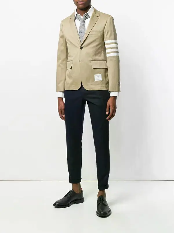 Thom Browne 4-bar Unconstructed Sport Coat - Neutrals