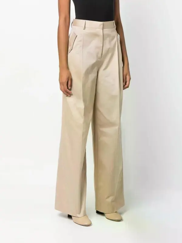 LANVIN Wide-leg Gabardine Trousers