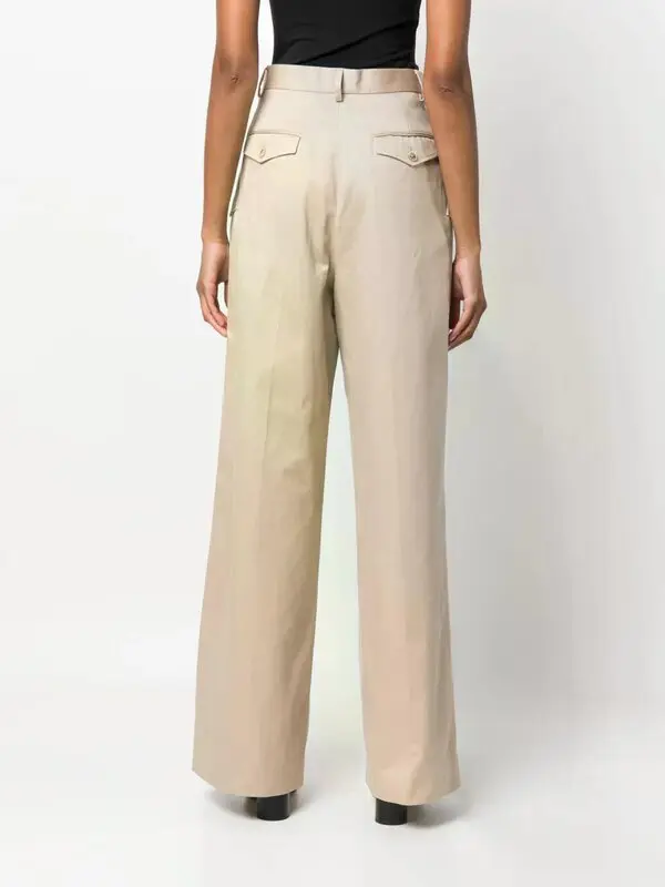 LANVIN Wide-leg Gabardine Trousers