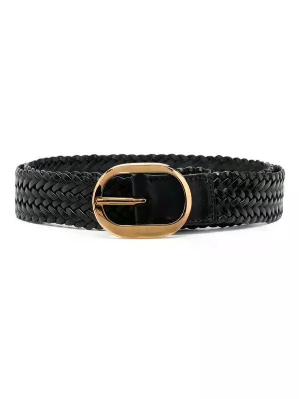 TOM FORD Buckle-fastening Leather Belt - Black