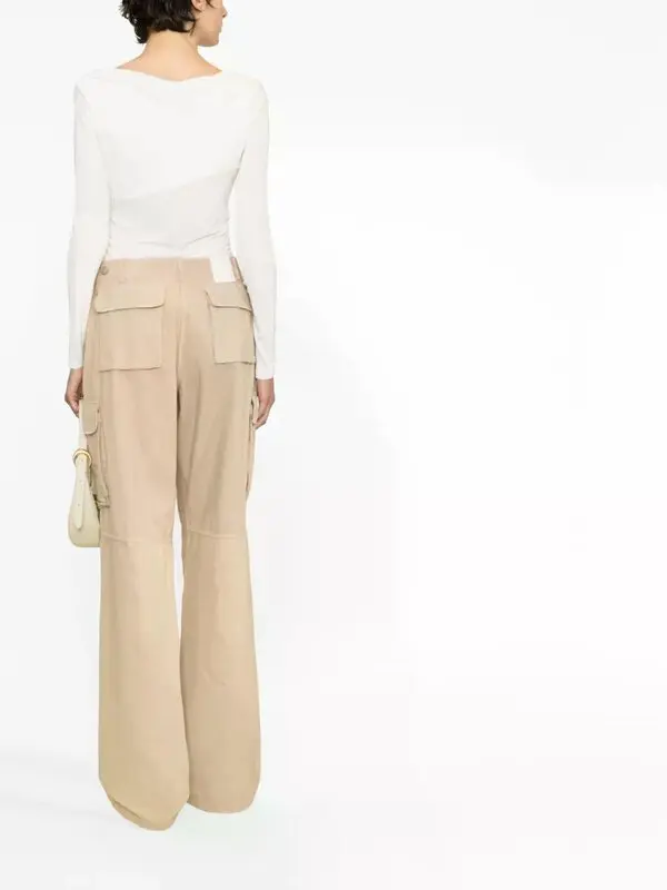 Coperni Wide-leg Cargo Trousers - Neutrals